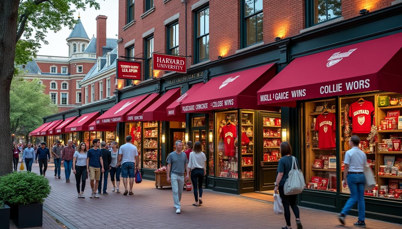 Harvard souvenir shops: locations, hours, and official Crimson items